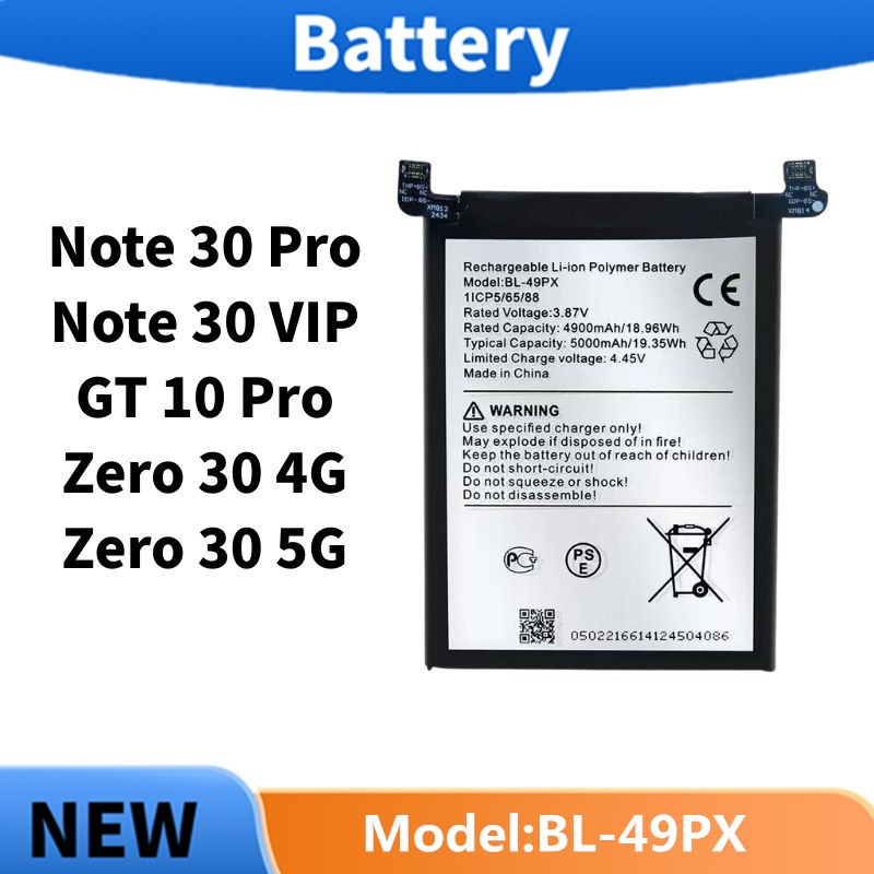 แบตเตอรี่ Battery For INFINIX Note 30 pro 、 GT 10 Pro แบต Note 30 VIP ...