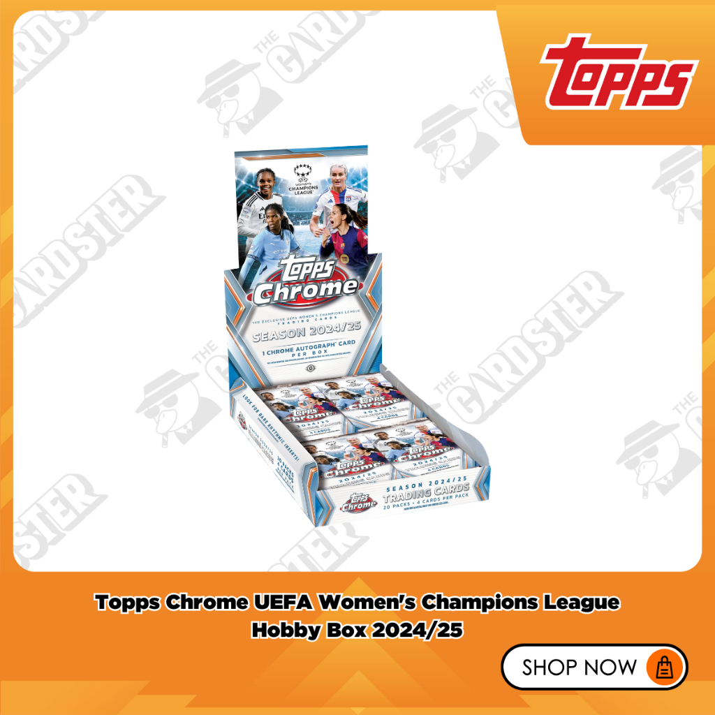 [พร้อมส่ง] Topps Chrome UEFA Women's Champions League Hobby Box 2024/25 ...