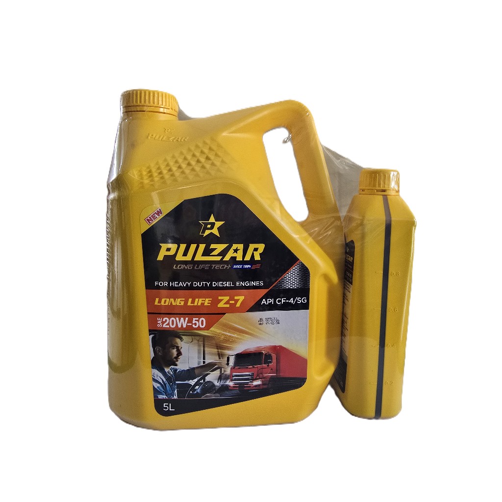 PULZAR น้ำมันเครื่อง LONG LIFE Z-7 20W-50 ปริมาณ 5+1 ลิตรสำหรับรถยนต์ ...
