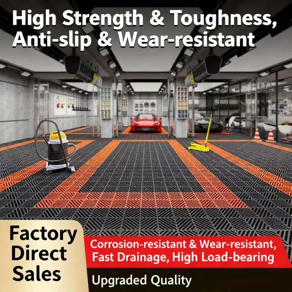 40x40 2CM Thickness Garage Floor Mats Car Wash Room Floor Mat Multi ...