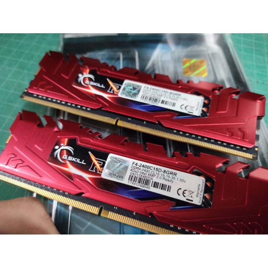 หน่วยความจำ G.Skill ram DDR4 bus 2400 8GB (4Gx2) รองรับ intel xmp 2.0 ...