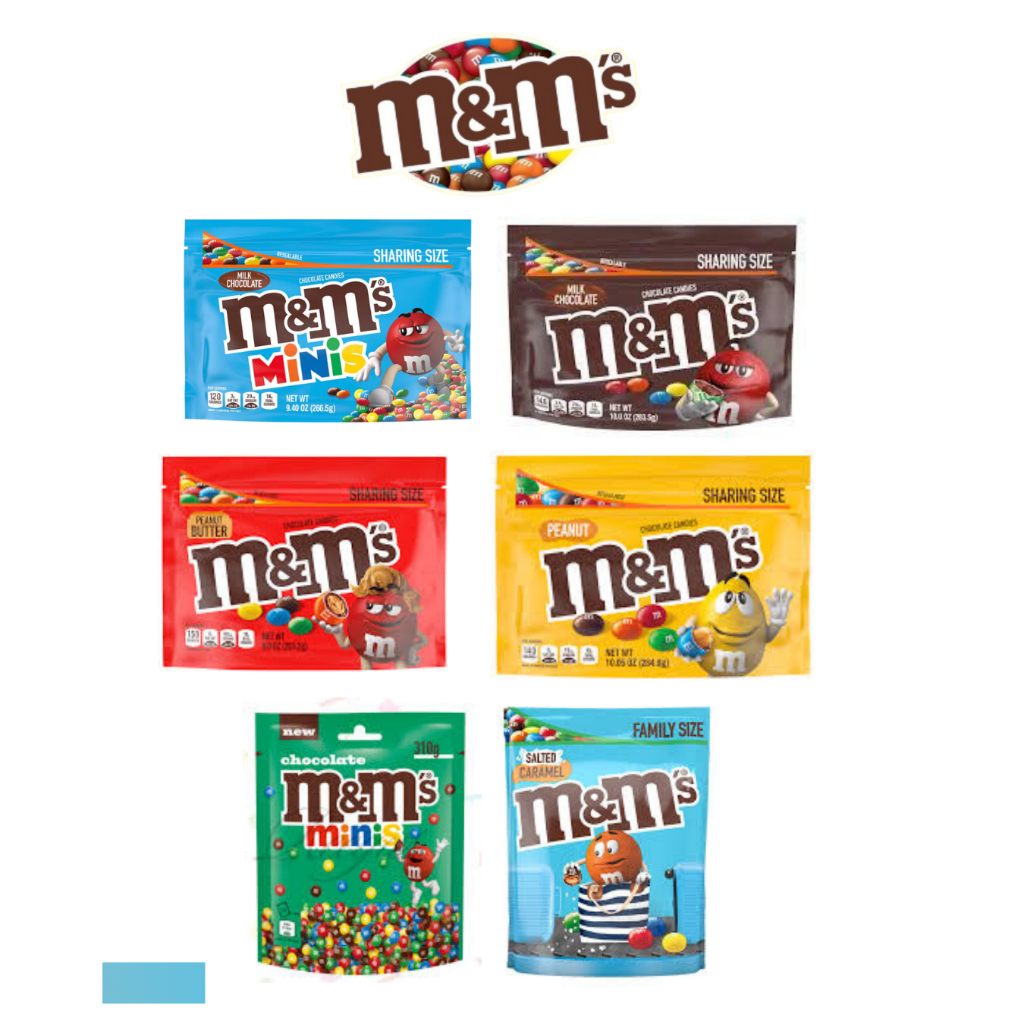 Chocolate M&M's family size & sharing size มี 6 รสฃาติ สินค้านำเข้าจาก ...