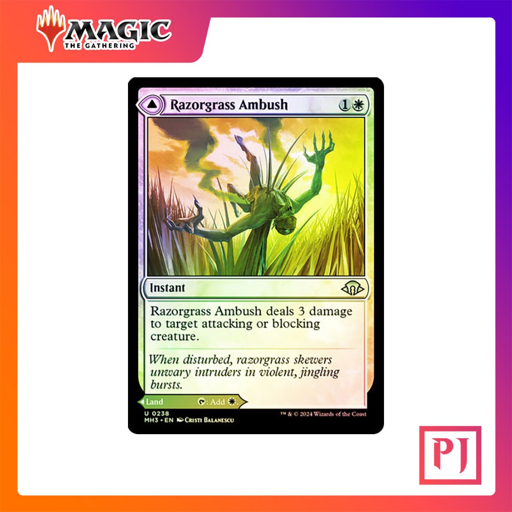 [MTG] Razorgrass Ambush // Razorgrass Field [2X2] [WHITE] [UNCOM] [FOIL ...
