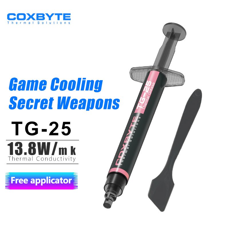 Coxbyte TG-25 Thermal Paste 2g เนื้อนำความร้อน CPU GPU สำหรับ PC Laptop PS4 PS5 XBOX Cooler ...