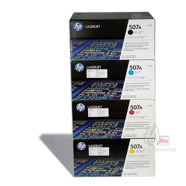 HP CE400A , CE401A , CE402A , CE403A ตลับหมึกชุดสี HP Laser Jet ...
