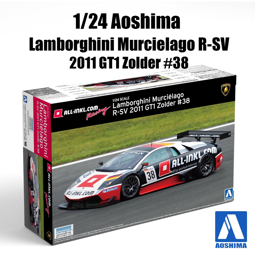 Aoshima 1/24 Lamborghini Murcielago R-SV 2011 GT1 Zolder #38 | Shopee ...