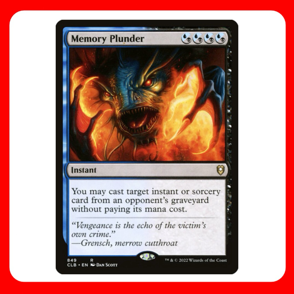 [MTG] Memory Plunder [CLB] [MULTI] [RARE] [NORMAL] [ENG] (การ์ดเมจิค ...