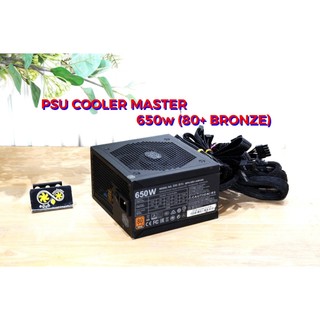 POWER SUPPLY COOLER MASTER 650w. (80+ BRONZE) ของดี ราคาถูก | Shopee ...