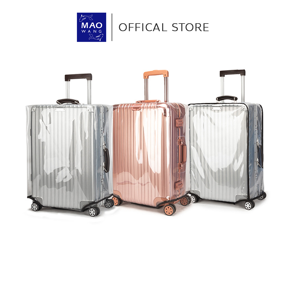 ผ้าคลุมกระเป๋าเดินทางใส PVC Luggage Cover ปลอกหุ้มกระเป๋าเดินทาง หนา ...