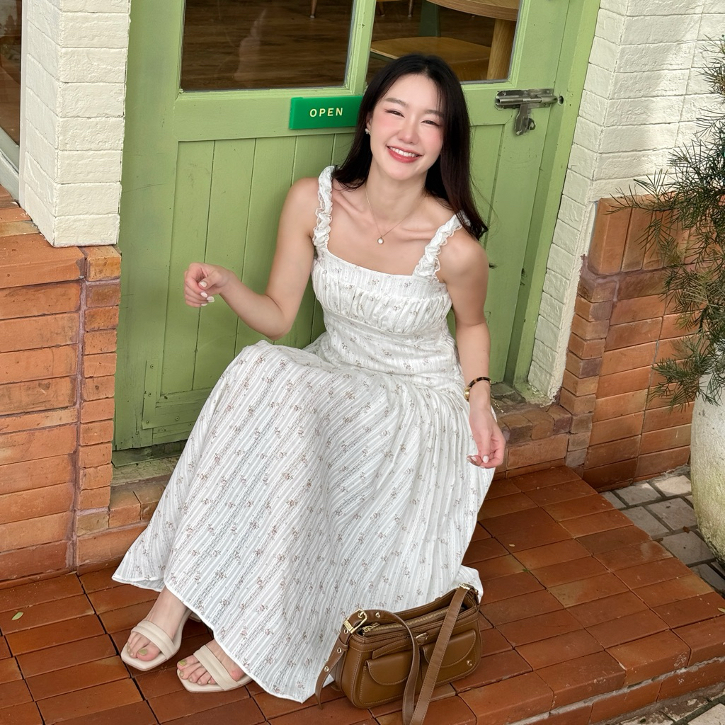 พร้อมส่ง Honey dress เดรสยาวลูกไม้ - G2N.clothshop | Shopee Thailand