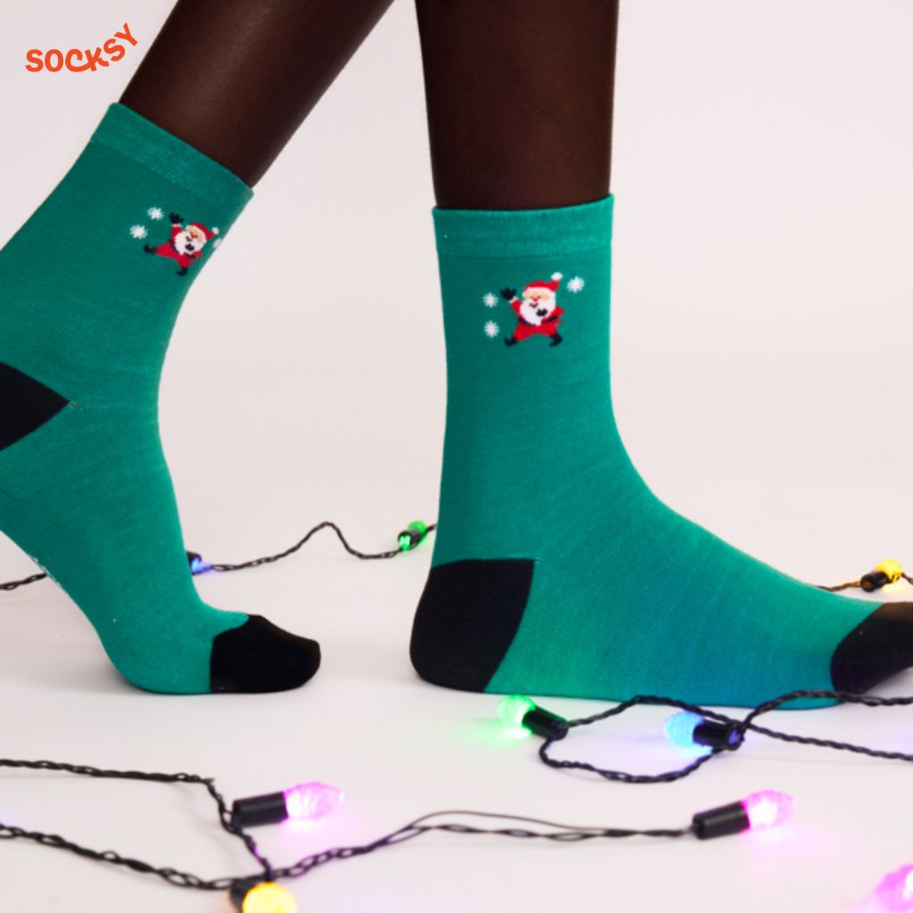 Socksy ถุงเท้าเซ็ตของขวัญ ลายคริสต์มาส รุ่น BOX-XM-0001 คละสี (เซ็ท 5 ...