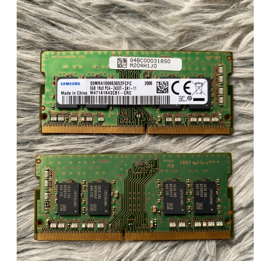RAM SAMSUNG DDR4 RAM 8GB 1Rx8 PC4-2400MHZ หน่วยความจําโน้ตบุ๊ค สินค้า ...