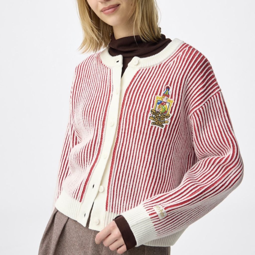 ปิดรับ20/12:Gu Harry Potter เสื้อคาดิแกนสีแดงขาว#M40 พร้อมส่ง #L42 พรี ...
