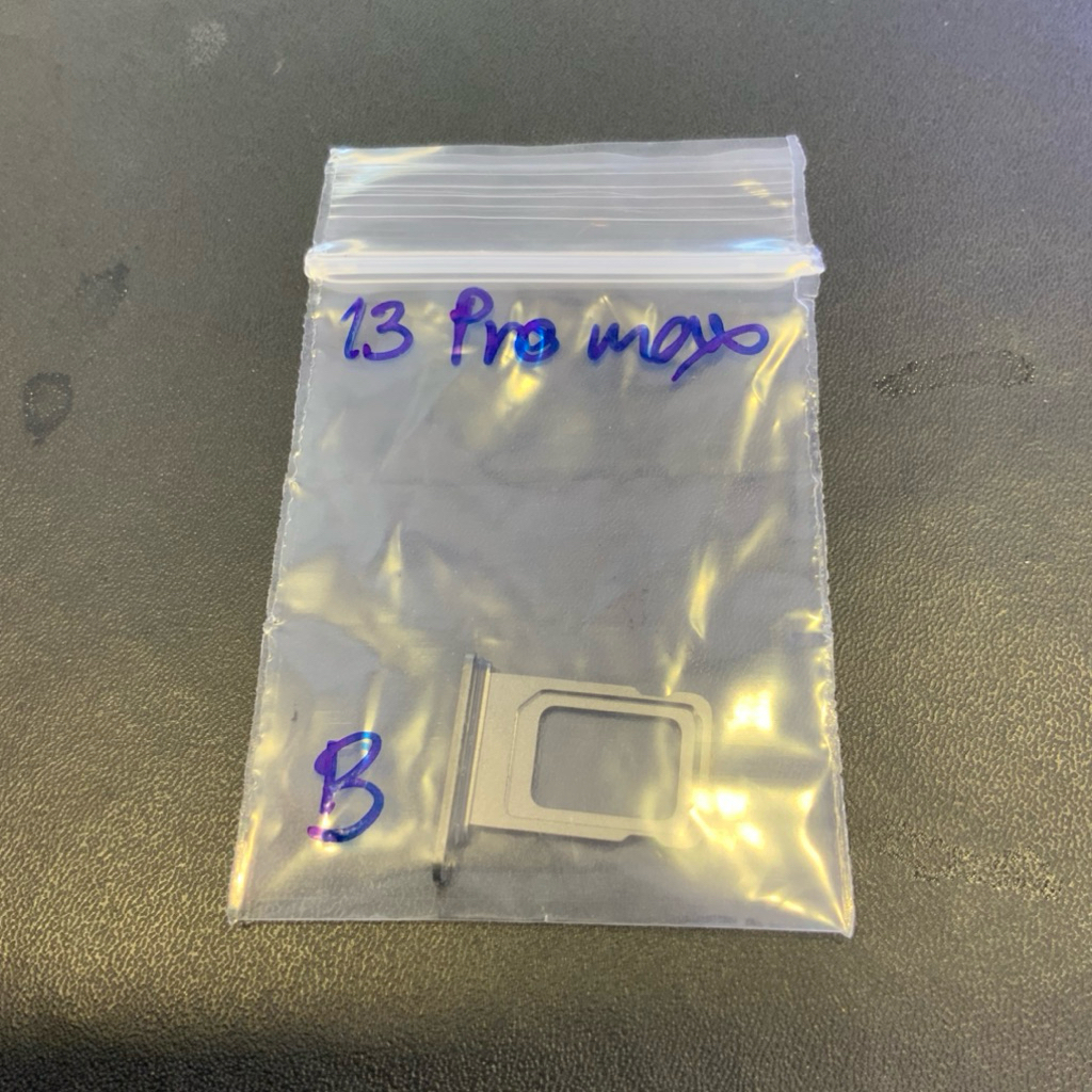 ถาดใส่ซิม การ์ด iPhone 13 promax ถาด sinแท้ แกะอะไหล่เครื่อง ถาด sim ...