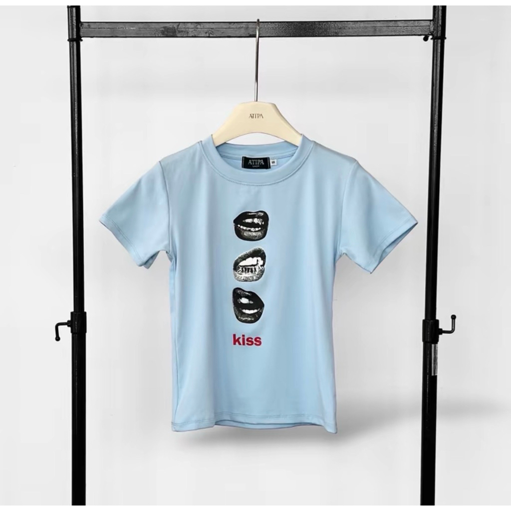 มือ 2 ซื้อมาไม่เคยใส่ Atipa เสื้อยืดคอกลม ฟรีไซส์ อก34-46 ความยาวเสื้อ ...
