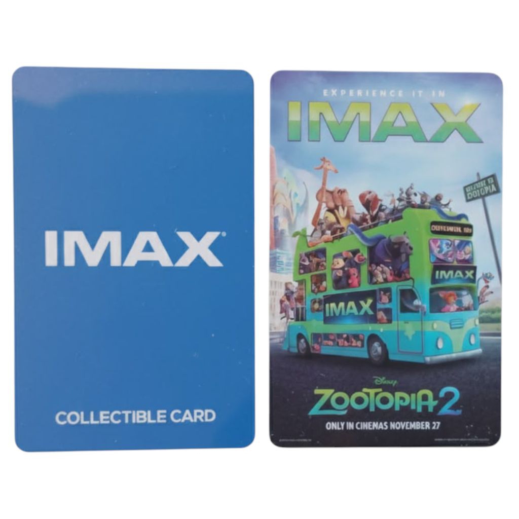 บัตรแข็ง IMAX Collectible Card Zootopia 2 ซูโทเปีย 2 Major Cineplex ...