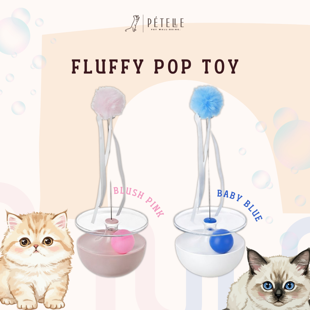 FLUFFY POP TOY ของเล่นแมวขนนุ่ม ตั้งพื้น เล่นเพลินทั้งวัน | Shopee Thailand