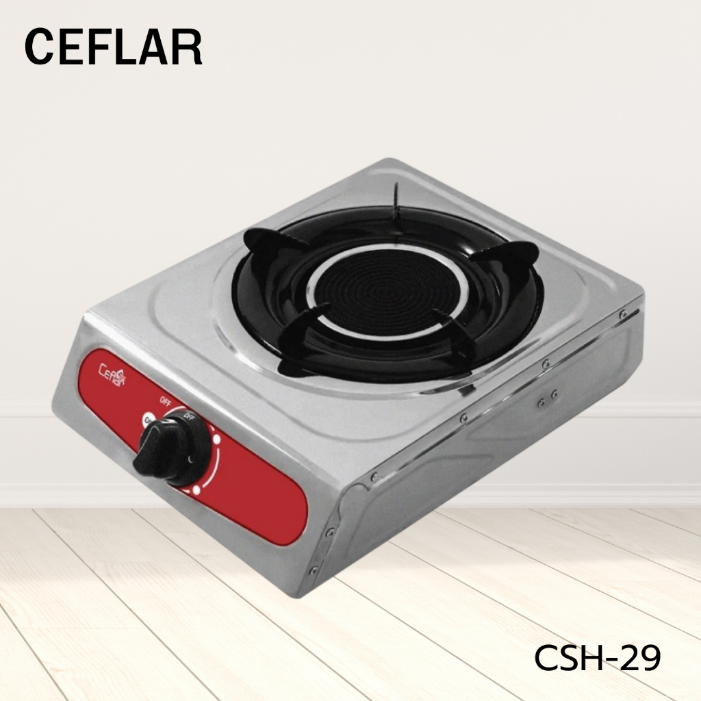 Ceflar เตาแก๊สหัวเดี่ยว แบบอินฟราเรด ขนาดกระทัดรัด เครื่อนย้ายสะดวก ...