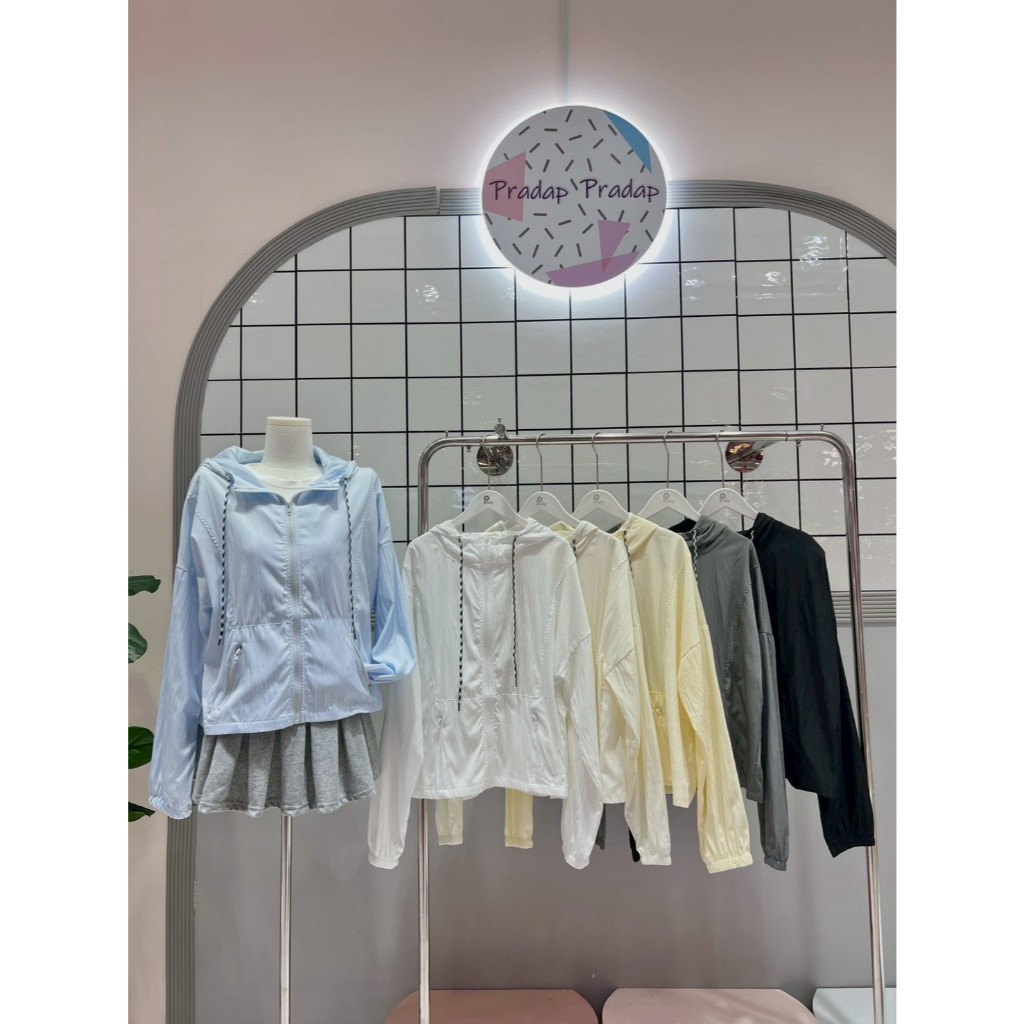Pradap_brand: แจ็คเก็ตแต่งฮู๊ด | Shopee Thailand