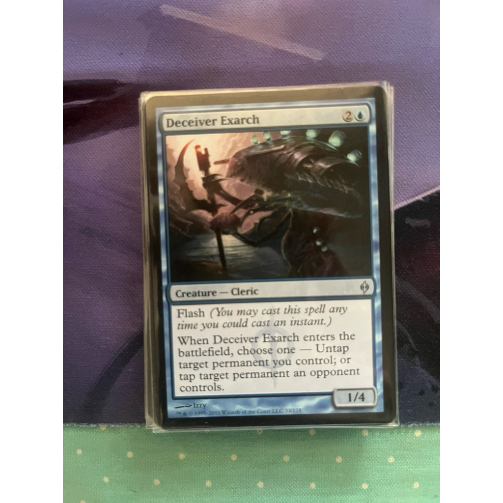 การ์ด MTG Deceiver Exarch Blue Magic the Gathering EDH รุ่น NPH สภาพ Ex ...