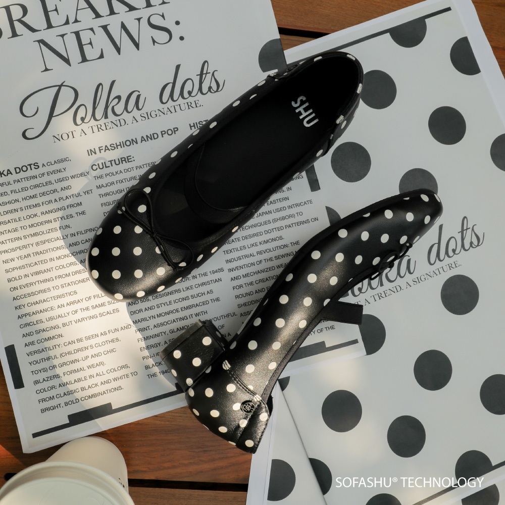 SHU SOFYSOFA 1" POLKA DOTS MARY JANE | Shopee Thailand
