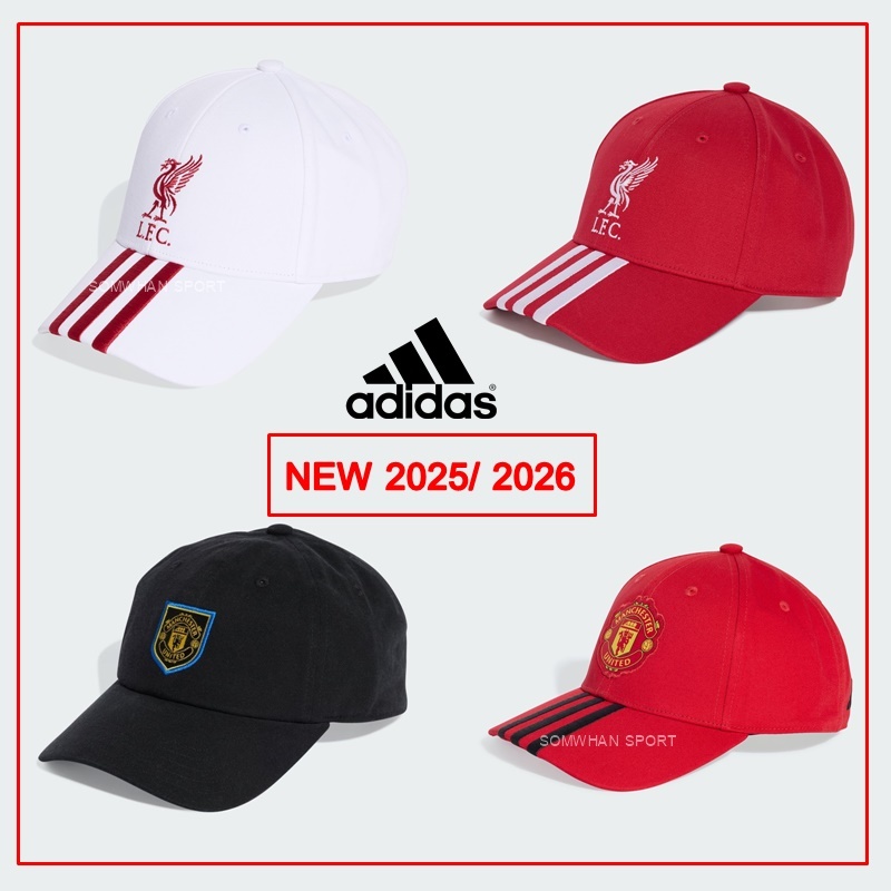 NEW!! Adidas หมวก หมวกเบสบอล Liverpool/ Manchester United 2025/ 2026 ...