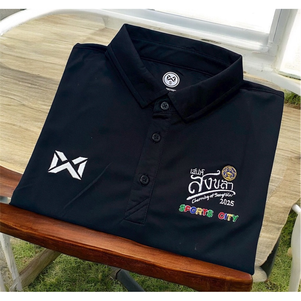 เสื้อโปโล Warrix รุ่นใหม่ล่าสุด Linexพร้อมปักเสน่ห์สงขลา | Shopee Thailand