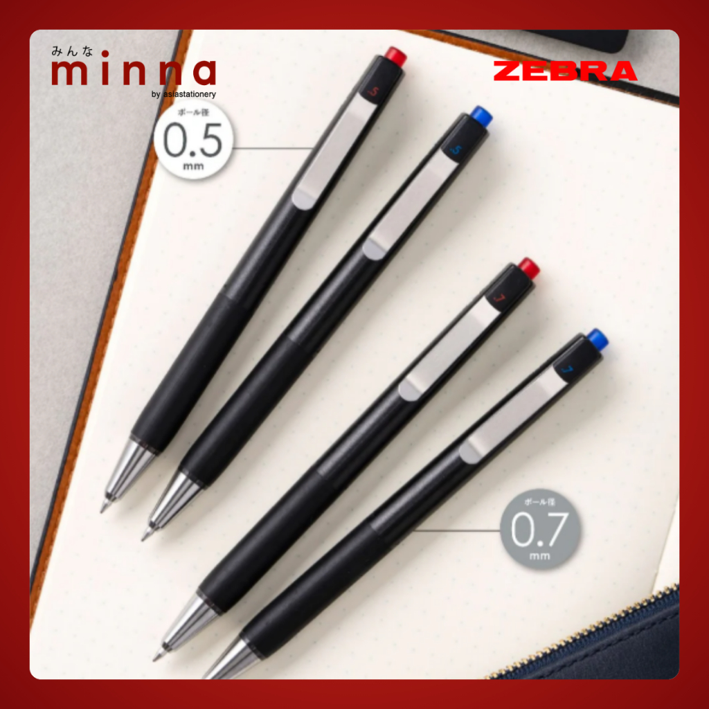 ปากกา ZEBRA Blen U สีแดง-น้ำเงิน หัว 0.5mm / 0.7mm | Shopee Thailand