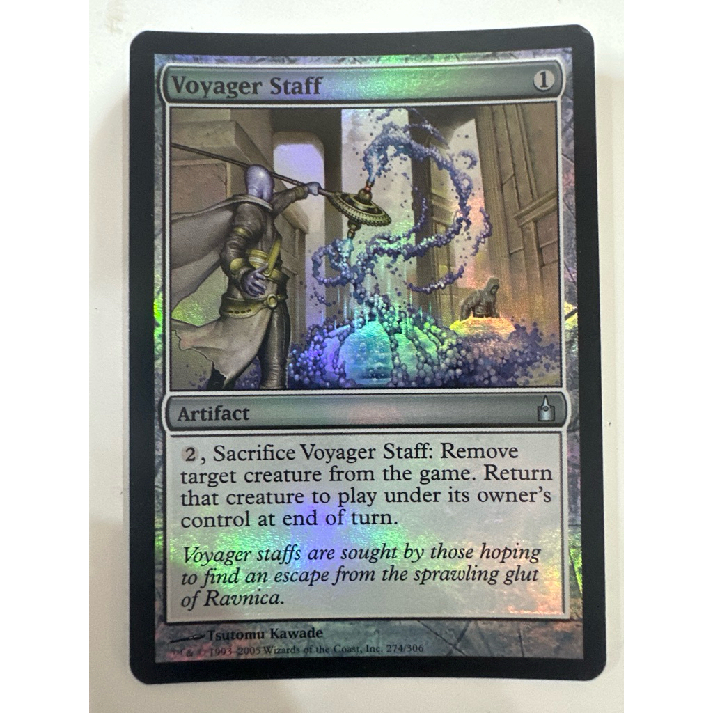 Ravnica Foil: Voyager Staff ของแท้พร้อมส่ง การ์ดเกม MTG Magic the ...