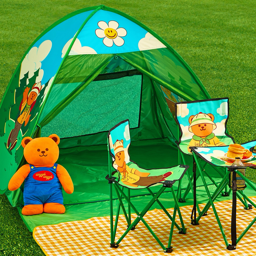 [Wiggle Wiggle] เต็นท์ป๊อปอัพ SET – Camping Bear | Pop-up Tent SET ...