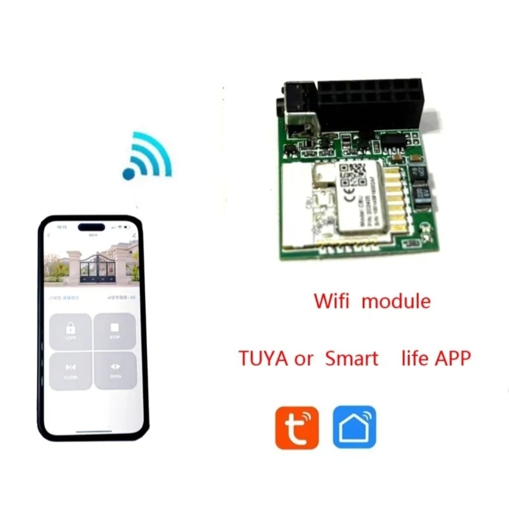 AutoGateTh Modul wifi app Tuya Smart Life แผงBSM กล่องแดง สั่งเปิดปิด ...