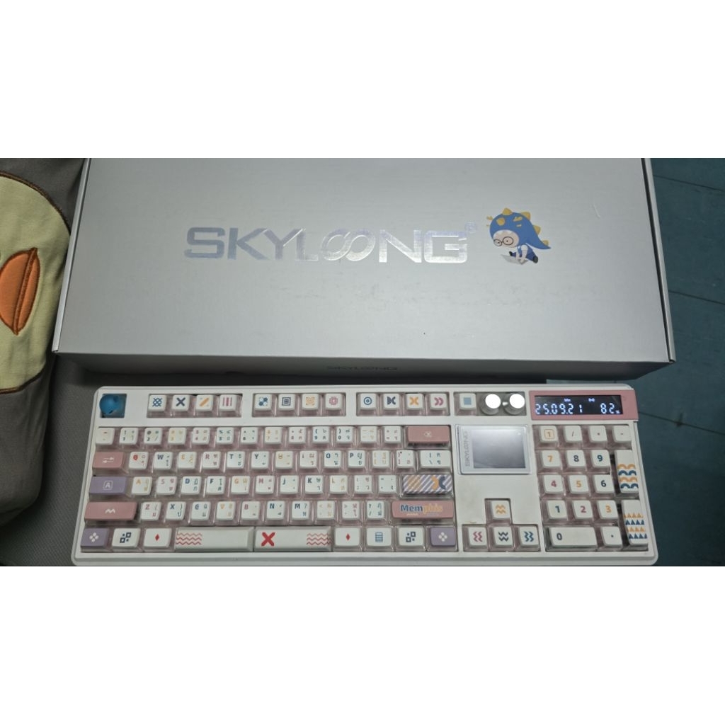Skyloong GK104 Pro รุ่นจอ WiFi คีย์บอร์ดไร้สาย 3 โหมด มือสองสภาพดีมี ...