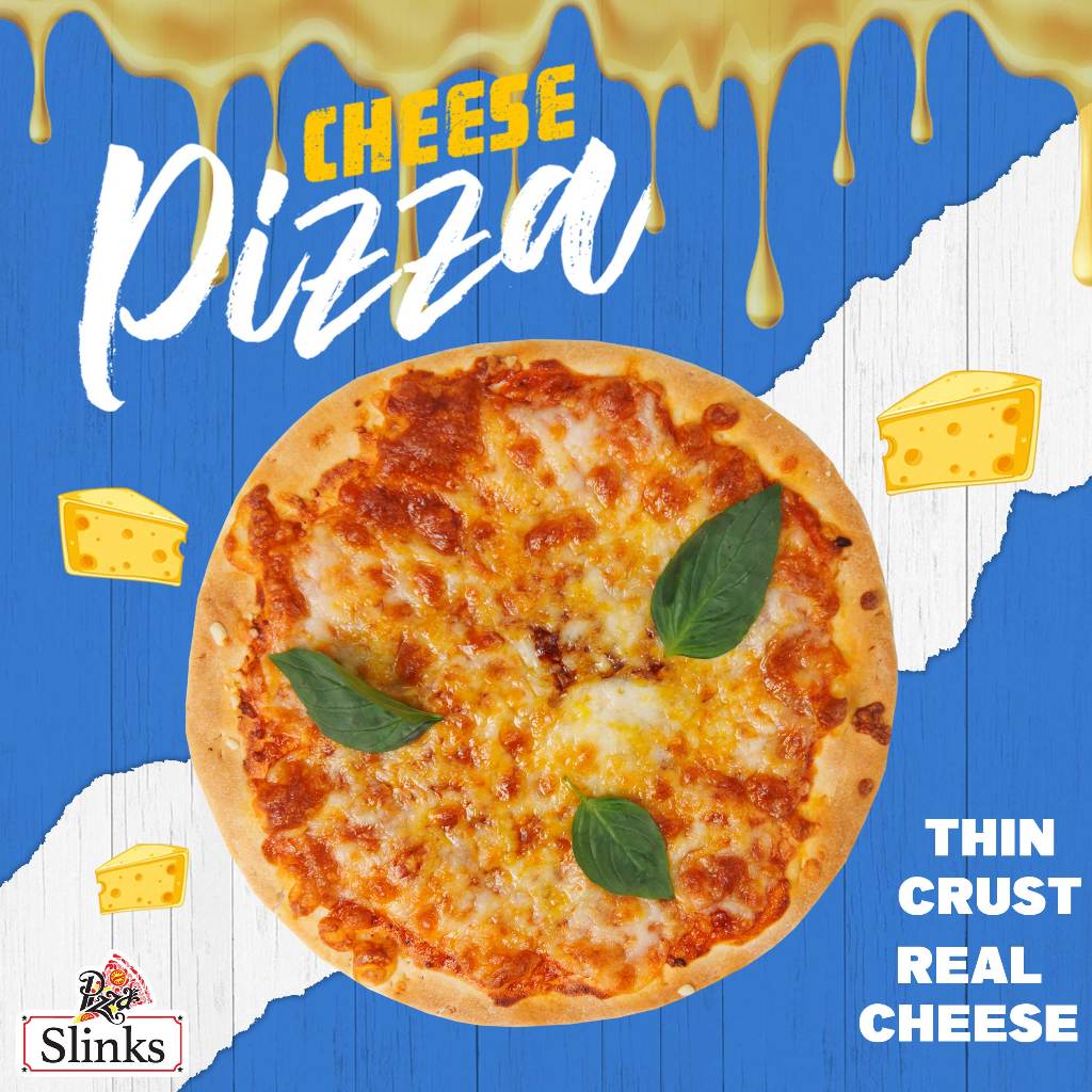 Slinks Pizza 4 cheese สำเร็จรูป ขนาด 7.5 นิ้ว | Shopee Thailand