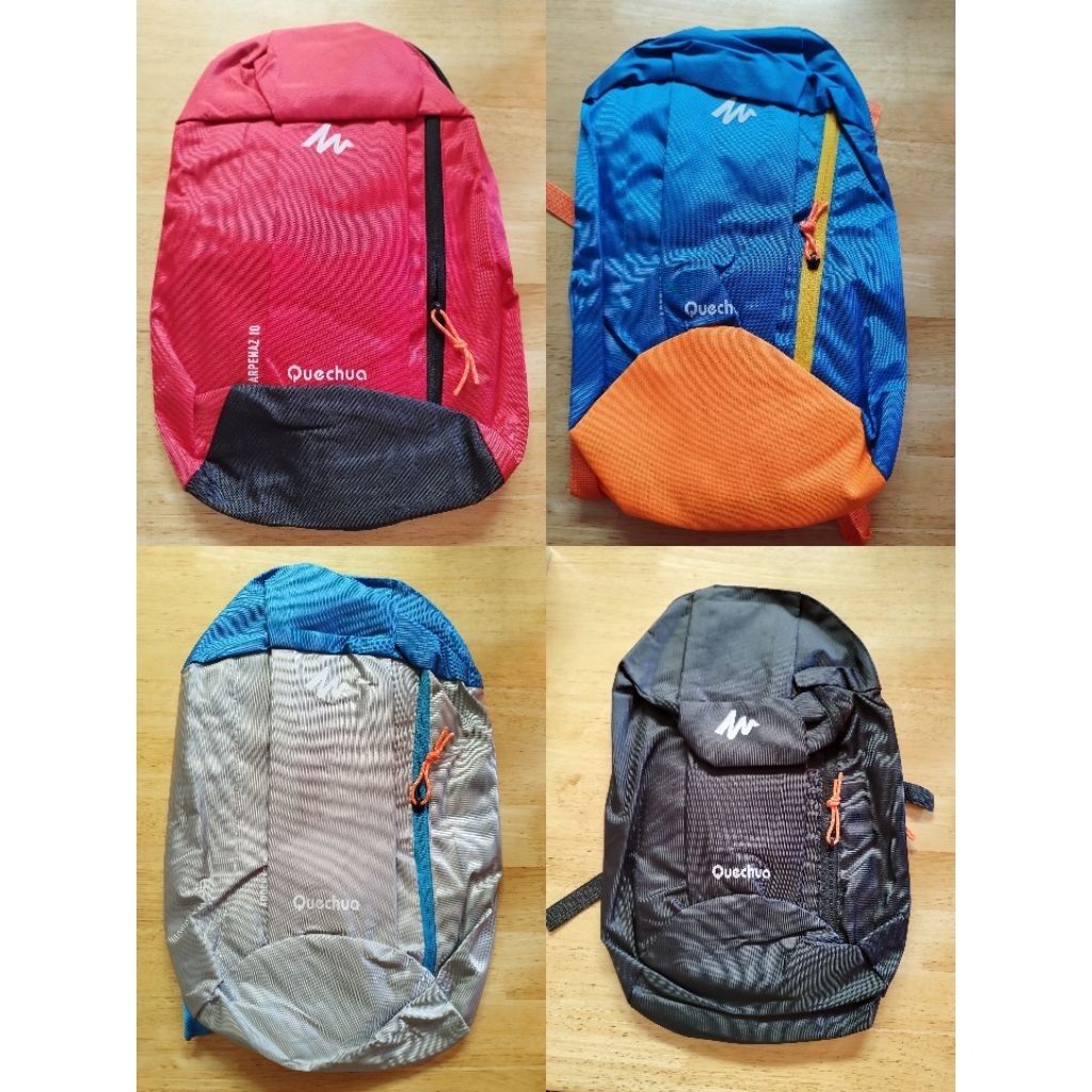 QUECHUA BACKPACK BAG ความจุ 10 ลิตร กระเป๋าเป้ออกกำลังกาย ใส่เสื้อผ้า ...
