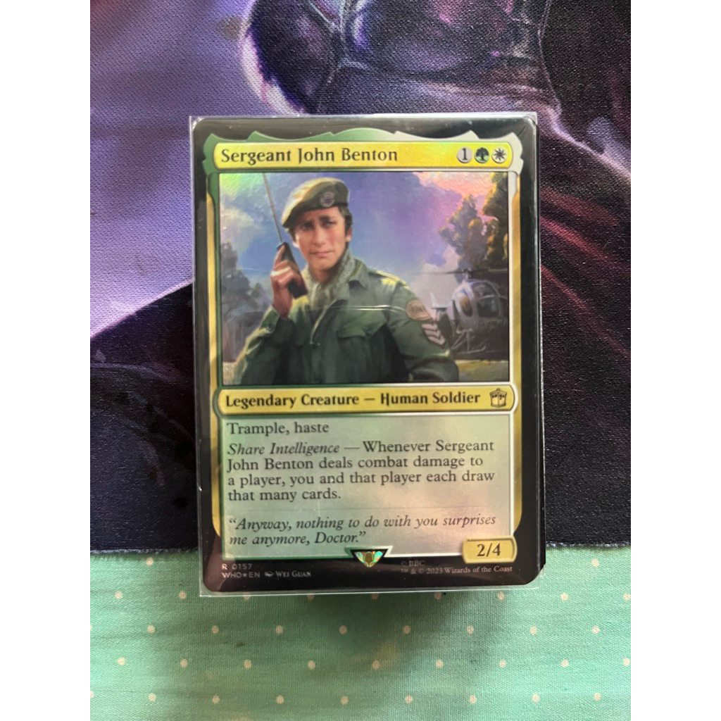 การ์ด MTG Sergeant John Benton Foil Multi Magic the Gathering EDH รุ่น ...
