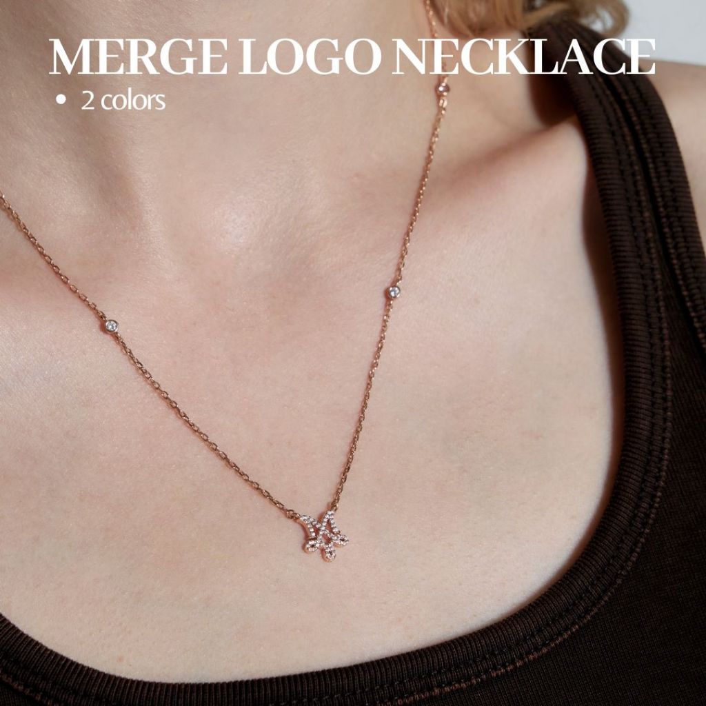 Merge Official - Merge Logo Necklace (พร้อมส่ง) | Shopee Thailand