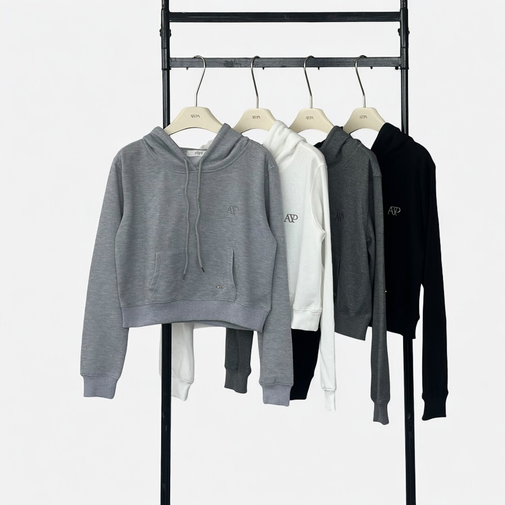 Atipashop - PUREFORM HOODIES เสื้อฮู้ดดี้ แขนยาว ดีเทลติดโลโก้อะไหล่ ...