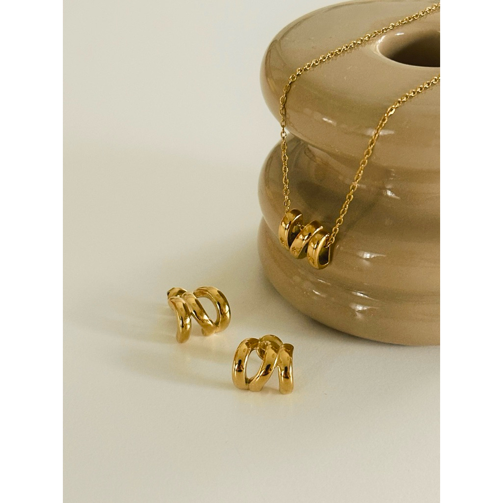 Chic Appeal - Eterna Loop Set | เครื่องประดับสแตนเลส ชุบทอง 18K PVD ...