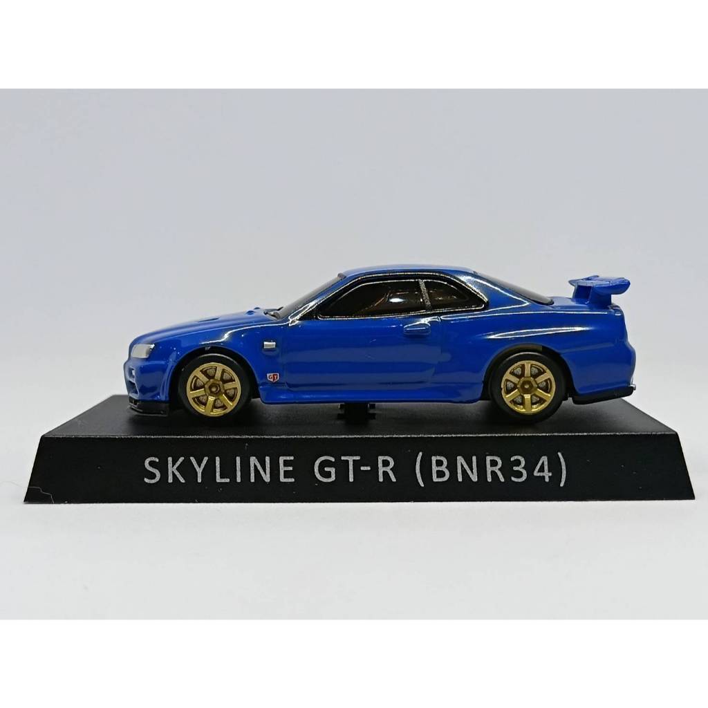 โมเดลรถ WONDA Nissan Skyline GT-R BNR34 (1999) Blue Scale 1:72 With ...