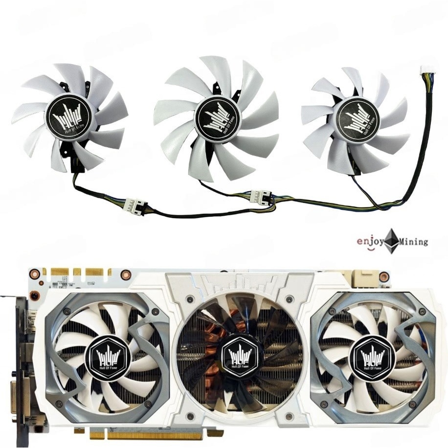พัดลมการ์ดจอ GALAX GTX 970 980 980ti HOF Hall of Fame Graphics Card ...