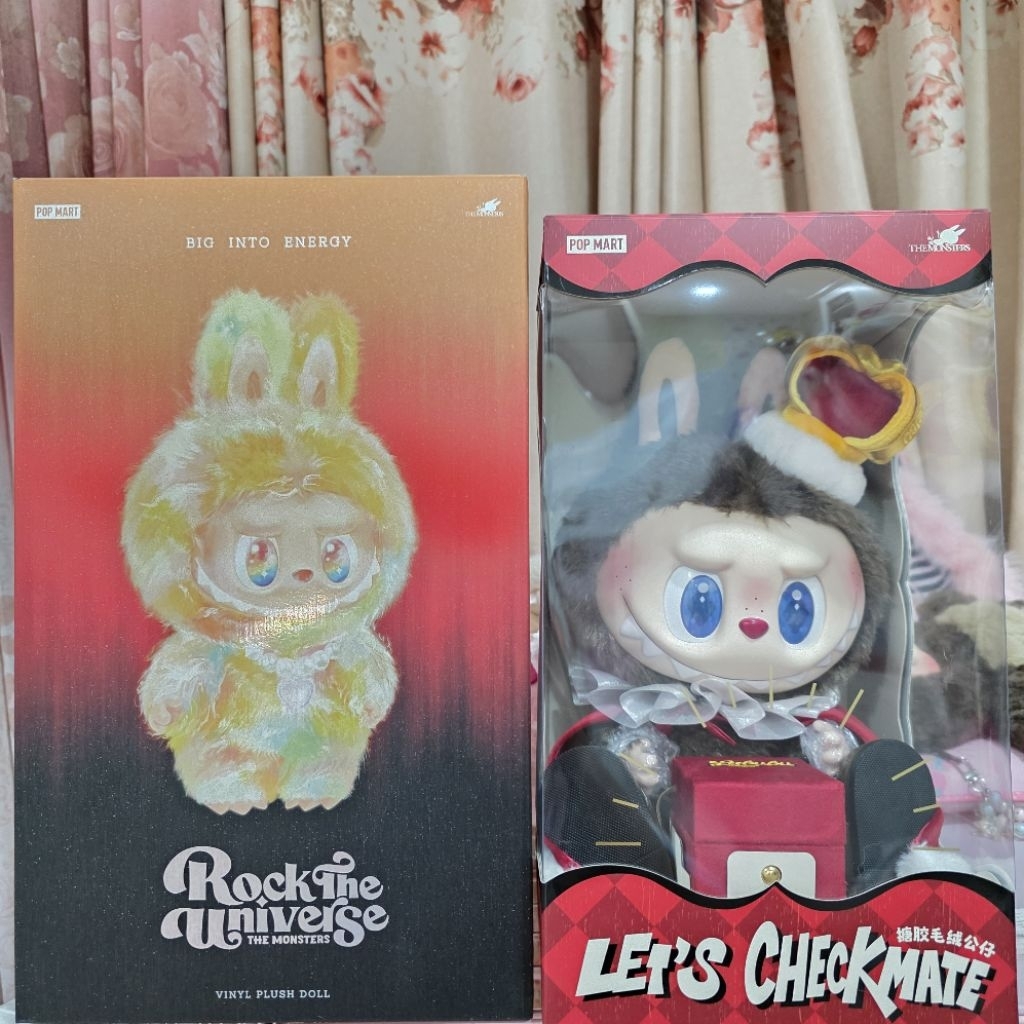 พร้อมส่ง 400% Labubu rock the universe Labubu let's check mate มือ2 ตัด ...