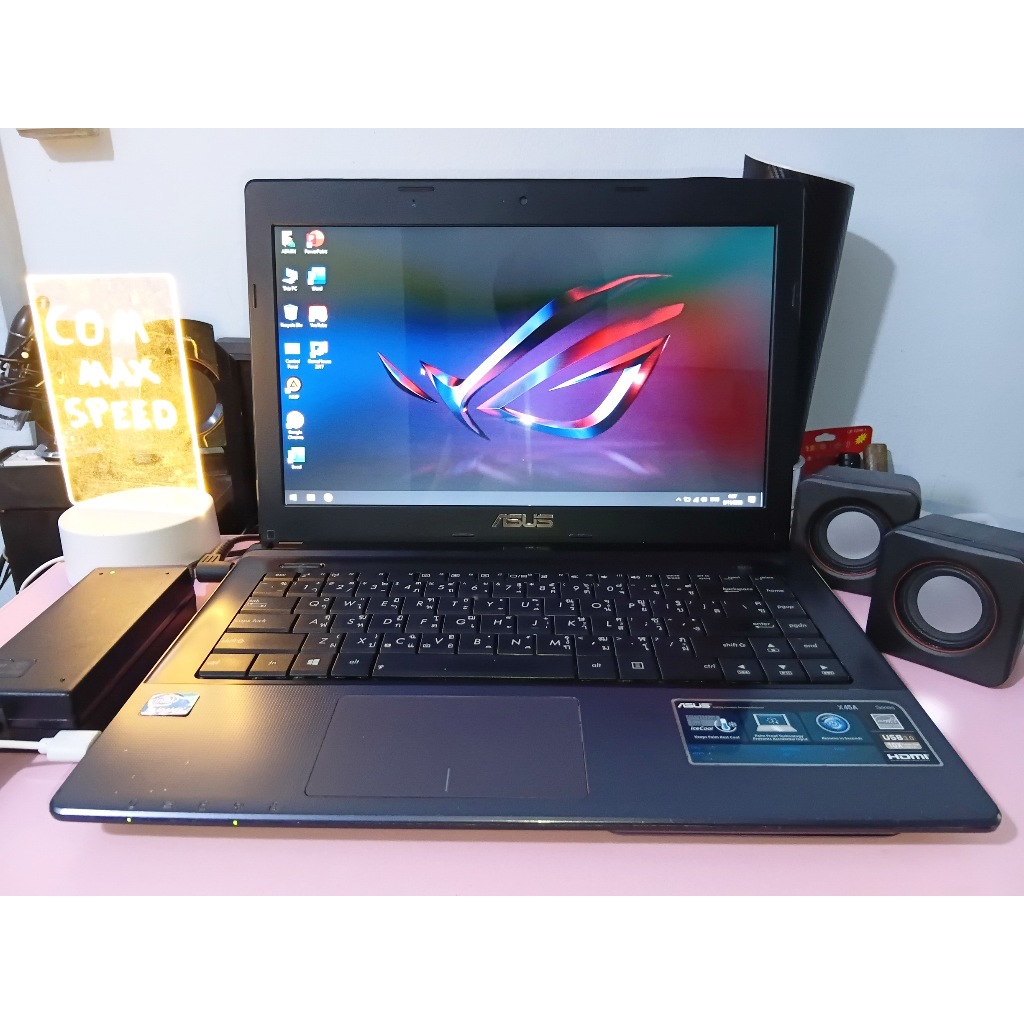 โน๊ตบุ๊ค ASUS X45A ซีพียู INTEL 1000M แรม 4GB HDD 500GB การ์ดจอ INTEL ...