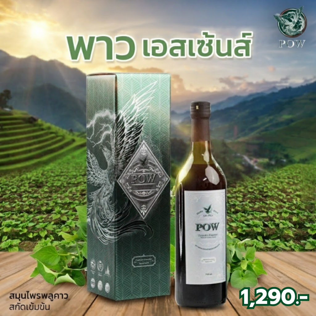 [ร้านเจ้าของแบรนด์] POW essence พาวน้ำ 1ขวด เพื่อสุขภาพที่ดี ดูแล ...