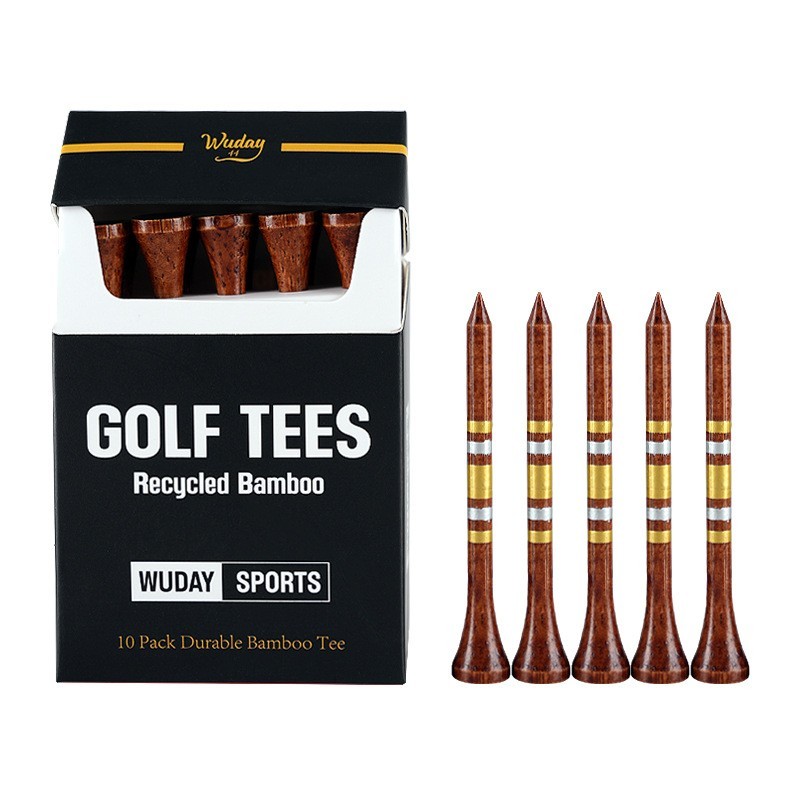 (PGM GOLF) ทีไม้ไผ่ รูปแบบกล่อง (แพ็ก 10 ชิ้น) ทีกอล์ฟรุ่นขายดี Bamboo ...
