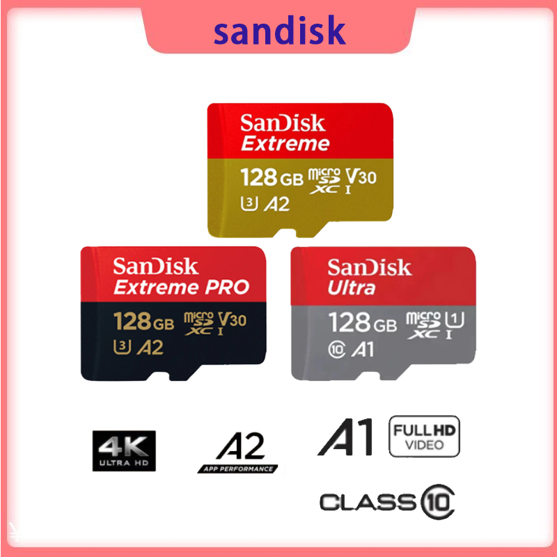 SanDisk Ultra/Extreme/Extreme Pro microSD Card 128GB-1TB A2 V30 High ...