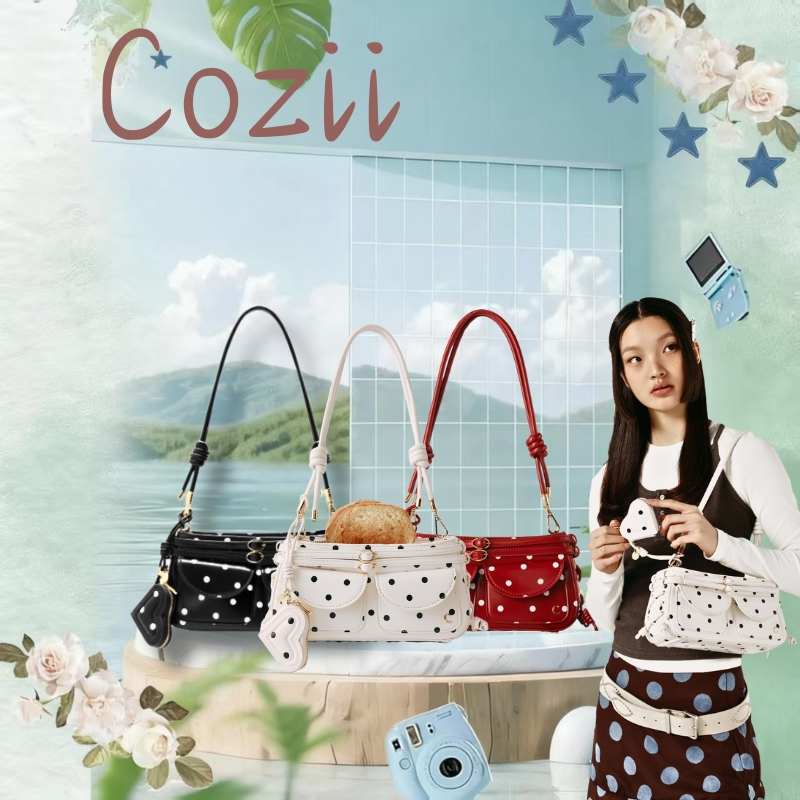 Cozii bag 🤍 𝗔𝗟𝗜𝗖𝗘 𝗗𝗢𝗨𝗕𝗟𝗘 𝗗𝗢𝗨𝗕𝗟𝗘 𝗕𝗔𝗚 𝗜𝗡 𝗣𝗢𝗟𝗞𝗔 𝗗𝗢𝗧 | Shopee Thailand