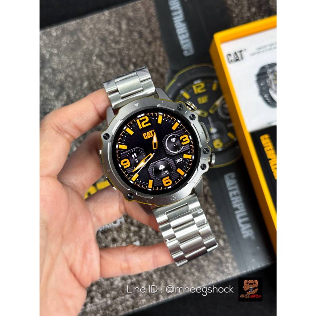 CAT Ironclad Titan Smartwatch Stainless Strapพร้อมสายRubberในกล่องอีก1 ...
