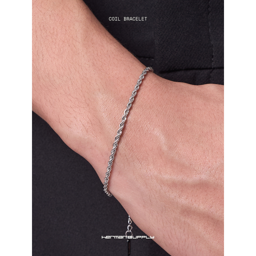 HERMAN SUPPLY - COIL Bracelet สร้อยข้อมือ สแตนเลส แนวมินิมอล 2.5MM ...