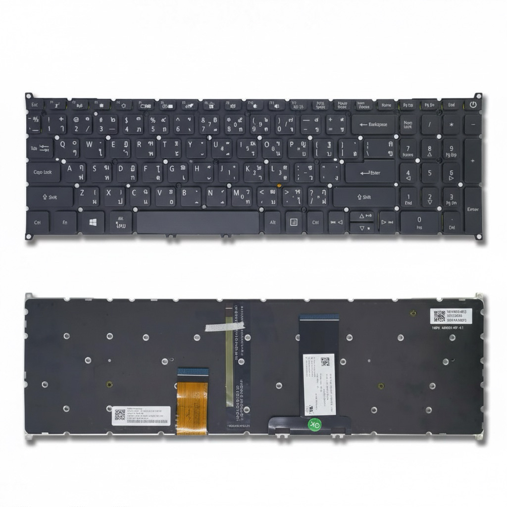 ️️ คีย์บอร์ด ACER Aspire 7 A715-74G A715-75 A715-75G A715-42G N17C2 ...
