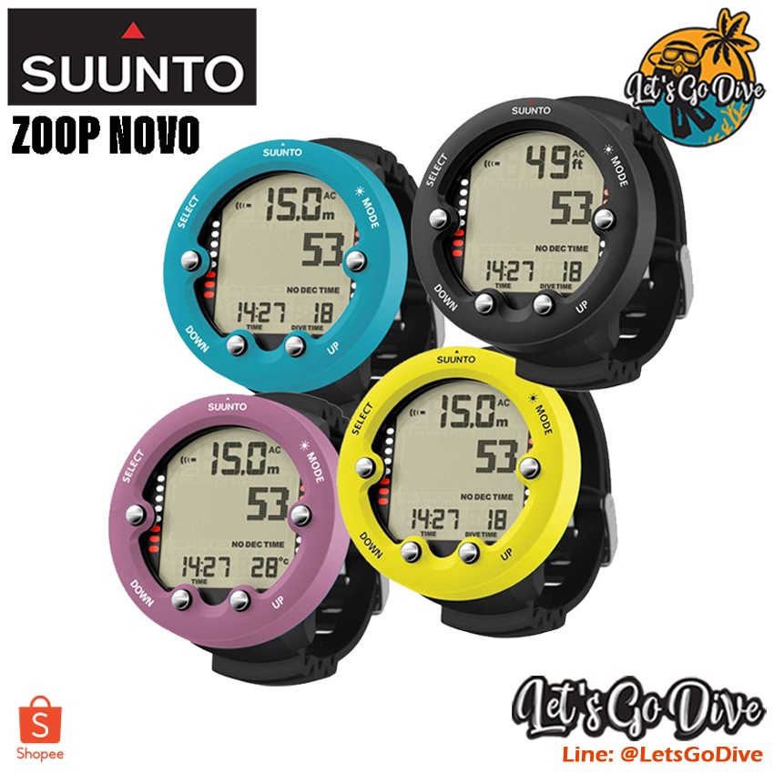 SUUNTO - Zoop Novo สีใหม่! 2025 - Dive Comp ไดฟ์คอม - Easy-to-use big ...
